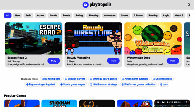 playtropolis.com - Playtropolis - Free Online Gam... - Playtropolis