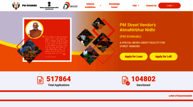pmsvanidhi.mohua.gov.in - PM SVANidhi - PM SVANidhi Mohua