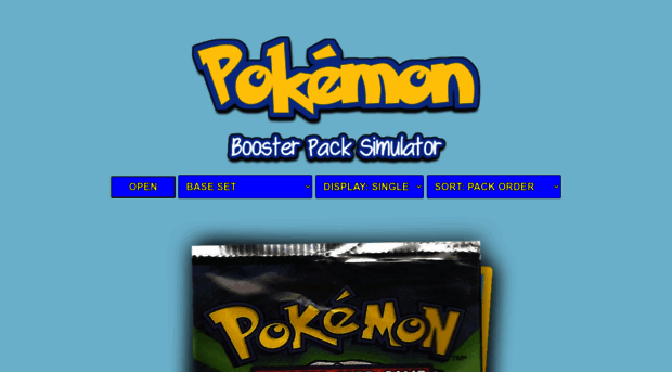 pokemonboosterpack.neocities.org - Pokemon Booster Pack Simulator ...