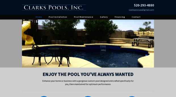 poolsintucson.com - Clarks Pools - Pool Installati... - Pools In Tucson