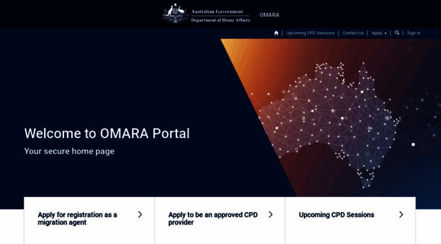 portal.mara.gov.au - Home · OMARA Self-Service Por... - Portal Mara Gov
