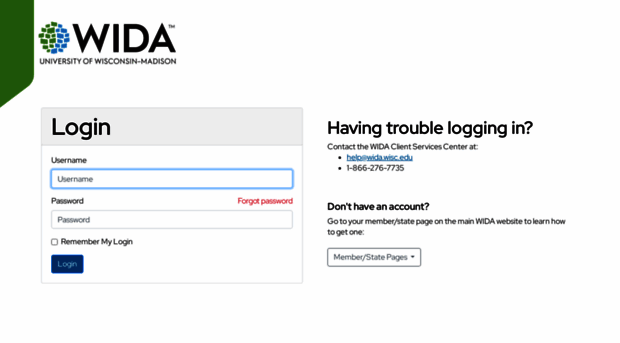 portal.wida.us - WIDA Secure Portal - Portal WIDA