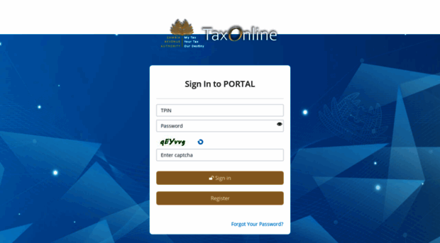 portal.zra.org.zm - ZRA Tax - Online | Welcome to ... - Portal ZRA