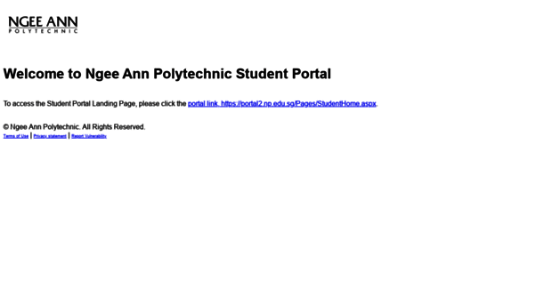 portal2.np.edu.sg - Ngee Ann Polytechnic Student&... - Portal 2 Np