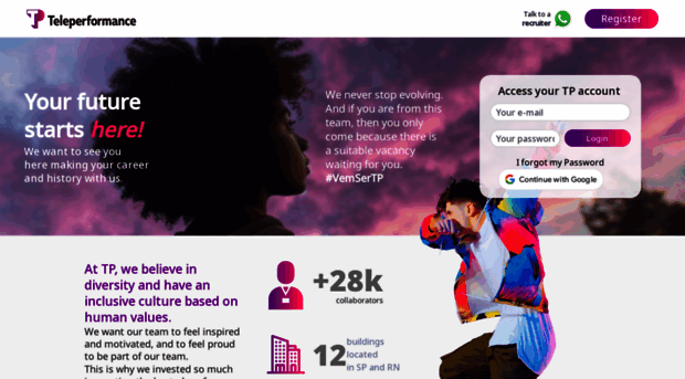 portaldevagas.teleperformance.com.br - Vem Ser TP - Portaldevagas Teleperformance