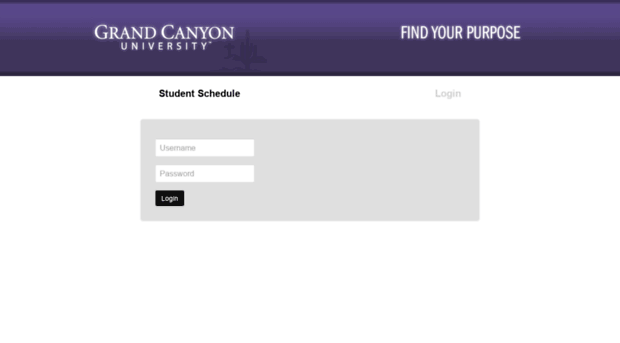 portalschedule.gcu.edu - Student Schedule - Login - Portal Schedule Gcu