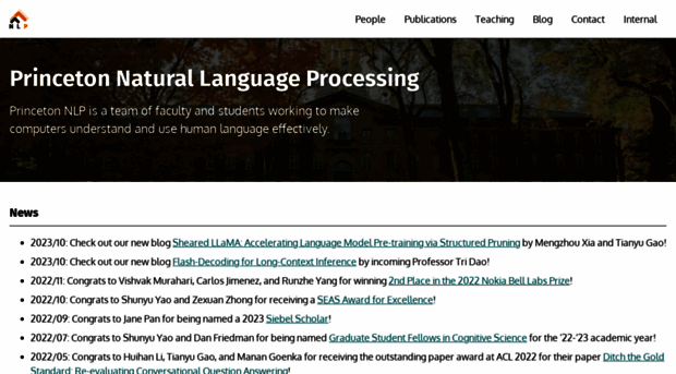princeton-nlp.github.io - Princeton Natural Language Pro... - Princeton NLP Github