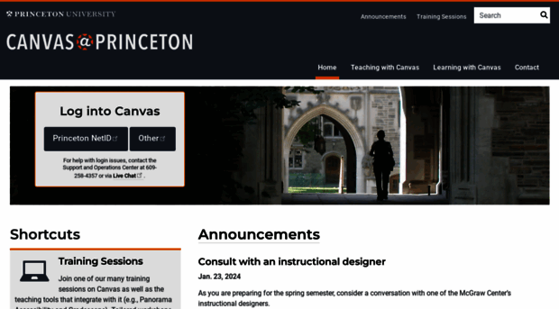 princeton.instructure.com - Canvas @ Princeton - Princeton Instructure
