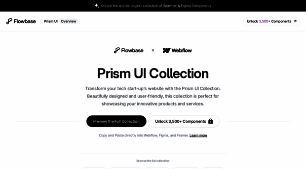 prism-ui.webflow.io - Overview | Prism UI Collection - Prism UI Webflow