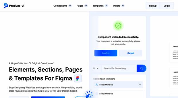 produce-ui.com - Largest and Finest Figma Resou... - Produce UI