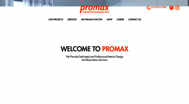 promax.com.sg - Home - Promax Design Pte Ltd - Promax