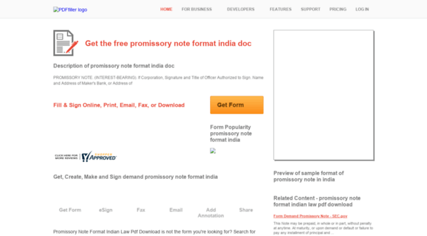promissory-note-format-india.pdffiller.com - Unusual traffic detected ...