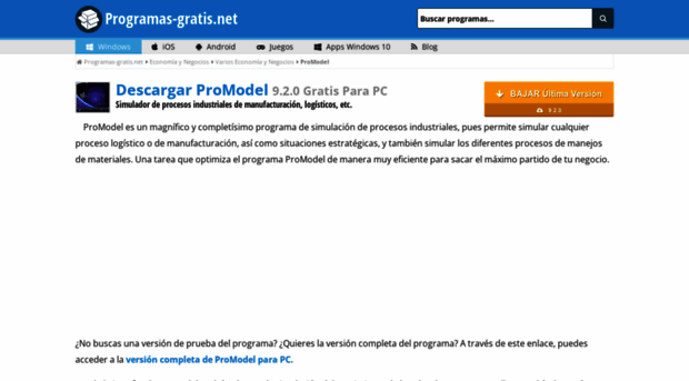 promodel.programas-gratis.net - ⌨ Descargar ProModel 9.2.0 Gra... - Pro ...