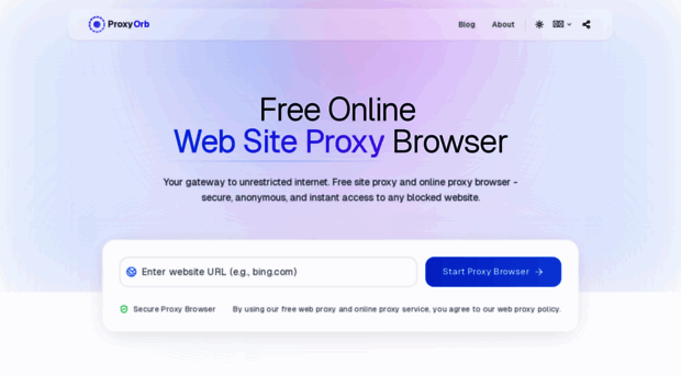 proxyorb.com - Free Web Site Proxy & Online P... - Proxy Orb