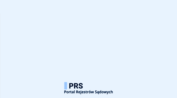 prs.ms.gov.pl - Portal Rejestrów Sądowych - Prs Ms
