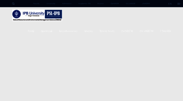 psl.ipb.ac.id - Home - PS PSL - NREMS IPB - PSL IPB