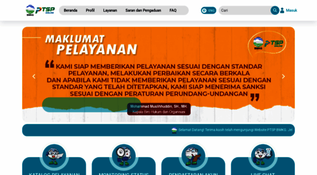 ptsp.bmkg.go.id - Home - PTSP Online - PTSP Bmkg