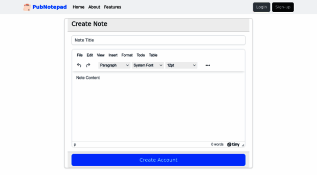 pubnotepad.com - Simplify Your Note-Taking Expe... - Pub Notepad