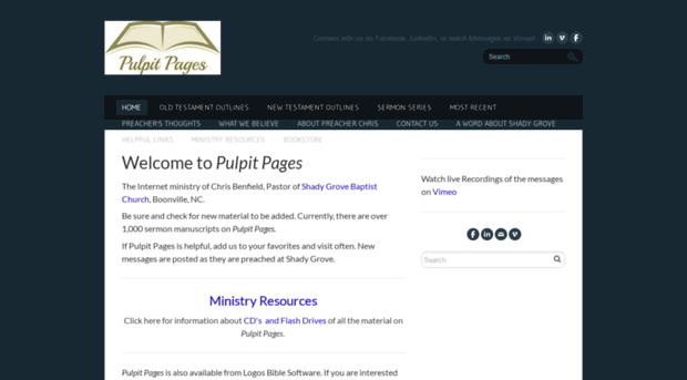 pulpitpages.com - Pulpit Pages - Home - Pulpit Pages