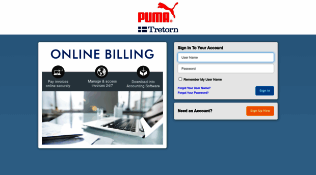 puma.billtrust.com - PUMA North America Invoice Gat... - PUMA Billtrust