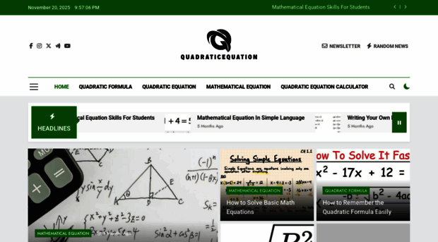 quadraticequation.net - quadraticequation.net - The De... - Quadratic ...