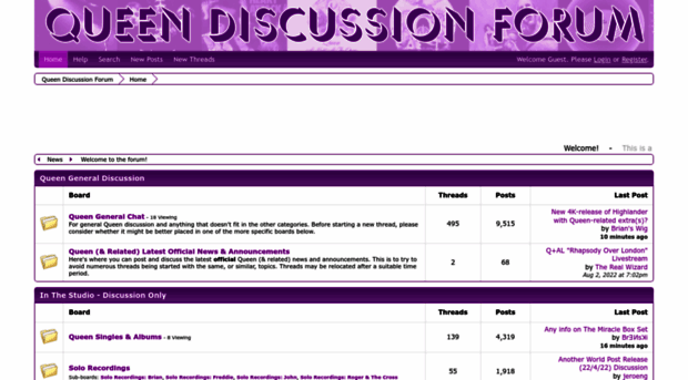 queenchat.boards.net - Home | Queen Discussion Forum - Queen Chat Boards