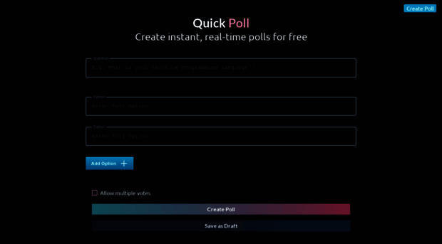 quickpoll.vercel.app - Quickpoll Vercel