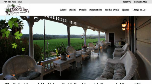 rafordinn.com - Healdsburg Bed and Breakfast |... - Raford Inn
