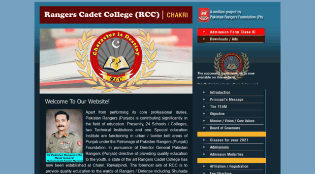 rangerscadetcollege.edu.pk - Welcome to Rangers Cadet Colle ...
