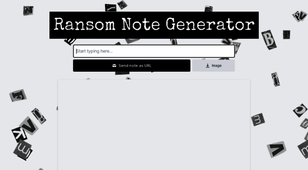 ransom-note.vercel.app - Ransom Note Generator - Ransom Note Vercel