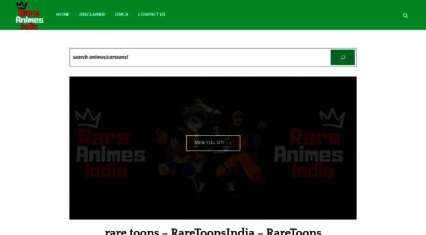 rareanimes.com - Rare Toons India - All Animes ... - Rare Animes