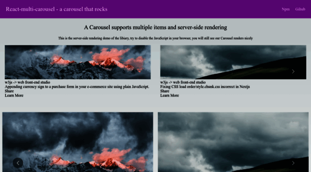 react-multi-carousel.vercel.app - React Multi Carousel Vercel