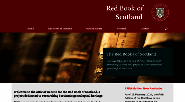 redbookofscotland.co.uk - Index - Red Book of Scotland - Red Book Of ...