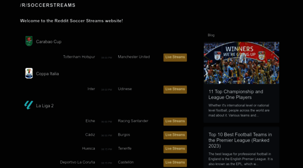 redditsoccerstreams.org - Reddit Soccer Streams - Watch ... - Reddit ...