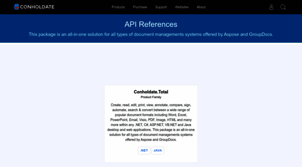 reference.conholdate.com - Conholdate API References - Reference Conholdate