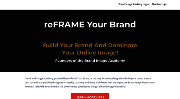 reframeyourbiz.mykajabi.com - reFRAME Your Brand - Brand Ima... - ReFRAME Yourbiz Mykajabi