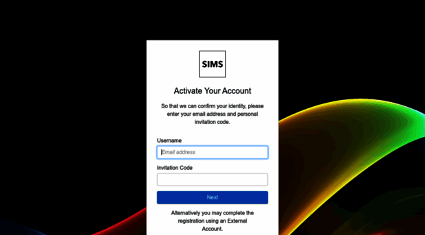 registration.sims.co.uk - Home Page - Registration - Registration Sims