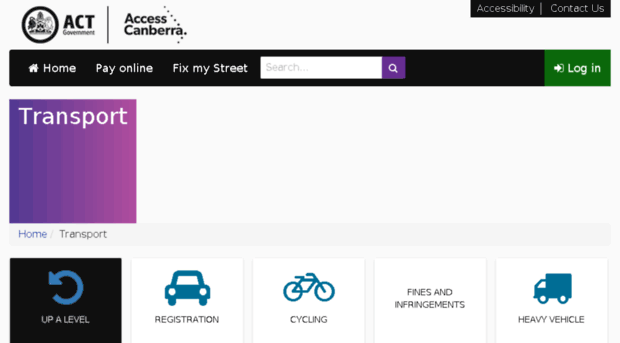 rego.act.gov.au - Access Canberra - Home - Rego Act Gov