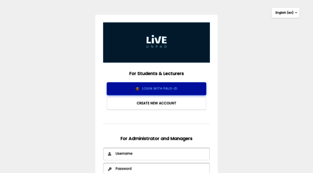 reguler.live.unpad.ac.id - Log in to the site | LiVE - Reguler LiVE Unpad