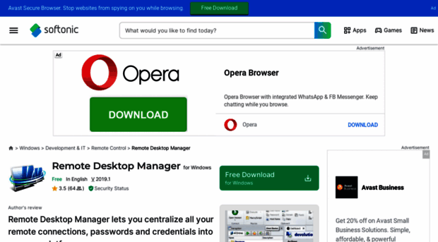 remotedesktopmanager.en.softonic.com - Remote Desktop Manager - Downl ...