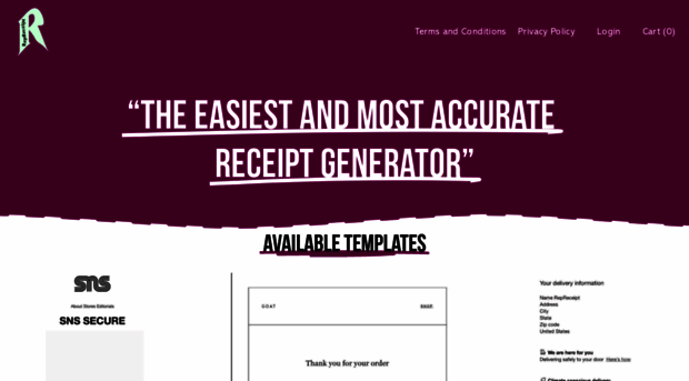 repreceipt.net - RepReceipt - Rep Receipt