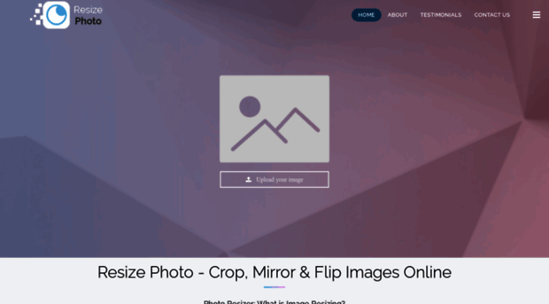 resizephoto.net - Image Resizer - Reverse, Crop ... - Resize Photo