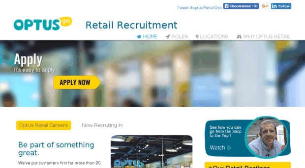 retailcareers.optus.com.au - Optus Retail Recruitment - Retail Careers ...
