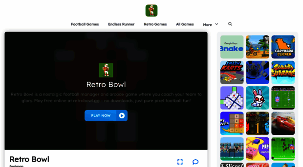 retrobowl.gg - Retro Bowl – Play Online for F... - Retro Bowl