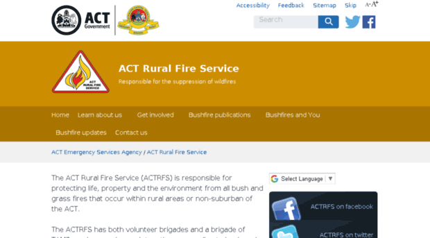 rfs.act.gov.au - ACT Rural Fire Service – ACT R... - Rfs ACT Gov
