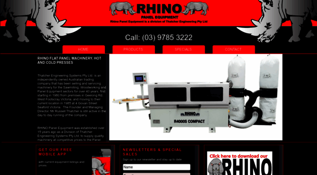 rhinopanelequipment.com.au - Home - Rhino Panel Equipment -... - Rhino ...