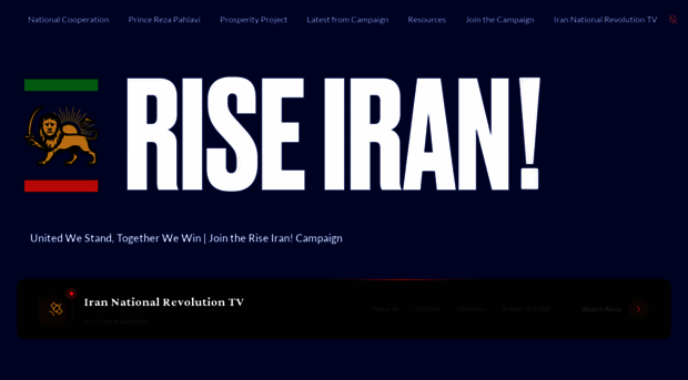 riseiran.com - Rise Iran! Campaign | Led by P... - Rise Iran