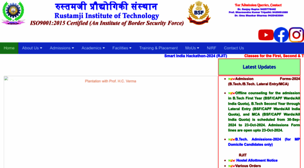 rjit.ac.in - Rustamji Institute of Technolo... - Rjit