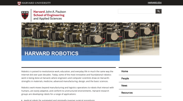 robotics.harvard.edu - Robotics at Harvard - Robotics Harvard