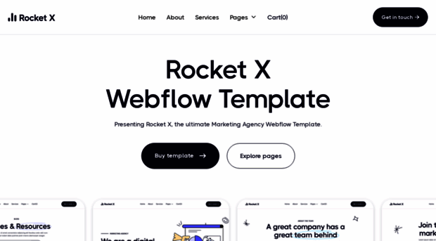 rockettemplate.webflow.io - Rocket X - Webflow Ecommerce w... - Rocket Template Webflow
